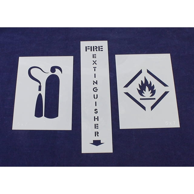 Fire Extinguisher Stencil Set 3 Pieces - Walmart.com