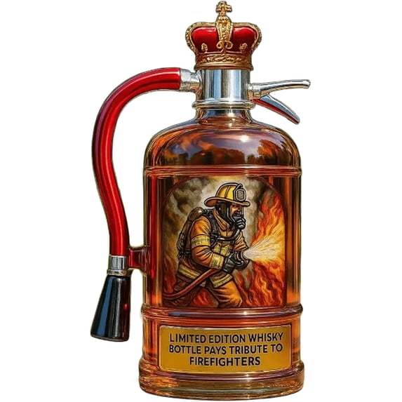 Fire Extinguisher Whisky Bottle - Limited Edition Tribute Gift for ...