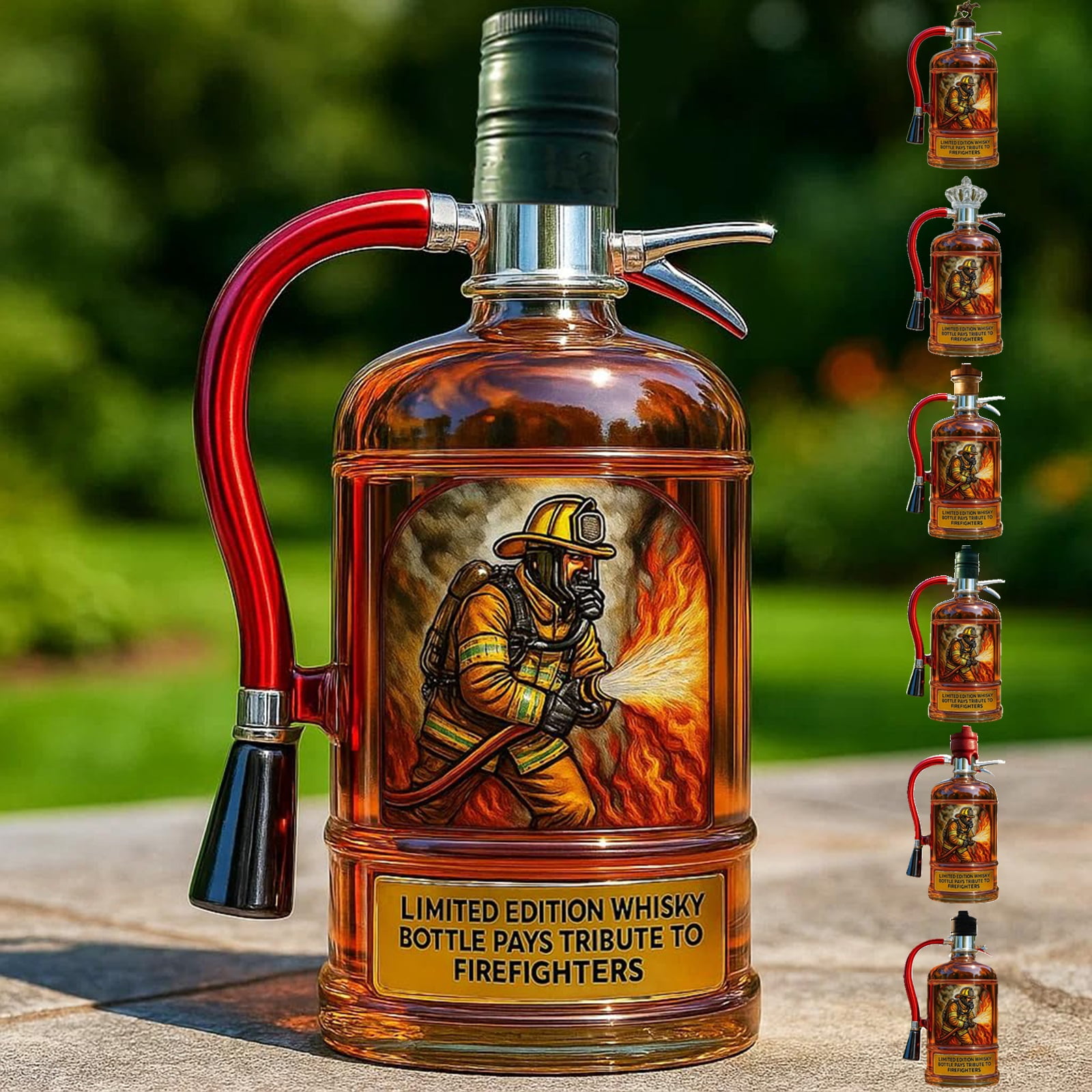 Fire Extinguisher Whisky Bottle - Limited Edition Tribute Gift for ...
