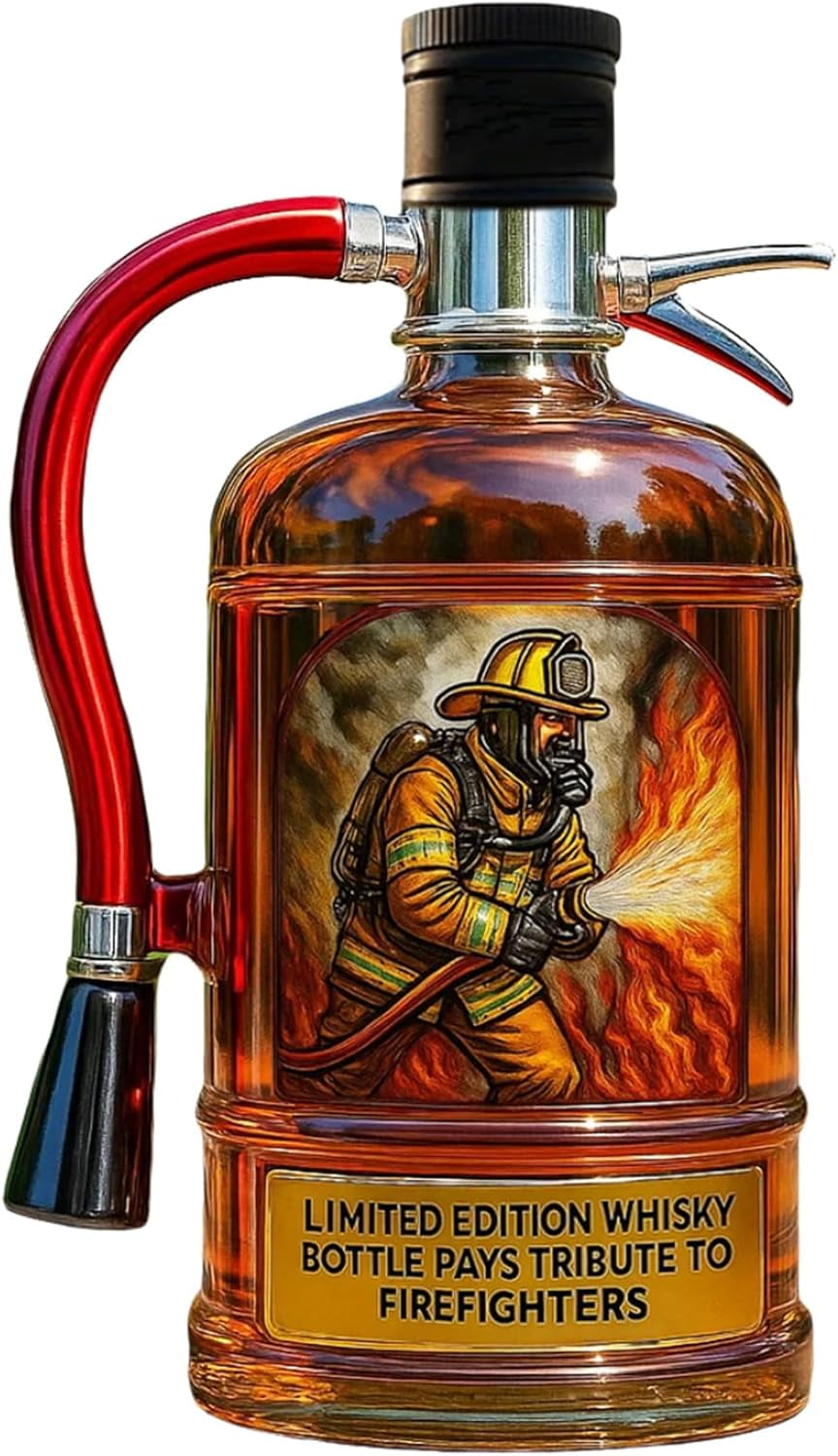 Fire Extinguisher Whisky Bottle Pays Tribute to Firefighters ...