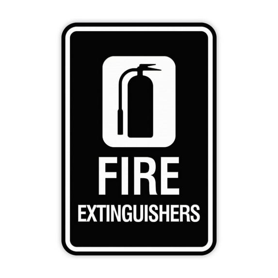 Fire Extinguishers Sign 8"X12" Rust Free Aluminum Signs Outdoor, Metal ...