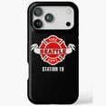 Fire Fighter Brave Hero Design Art iPhone Case 17 16 15 14 13 12 11 Pro ...