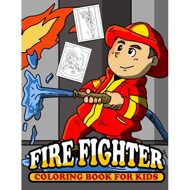coloring book fireman