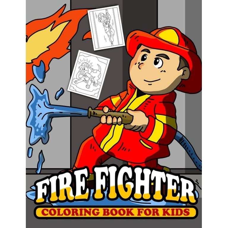 fire fighter coloring book
