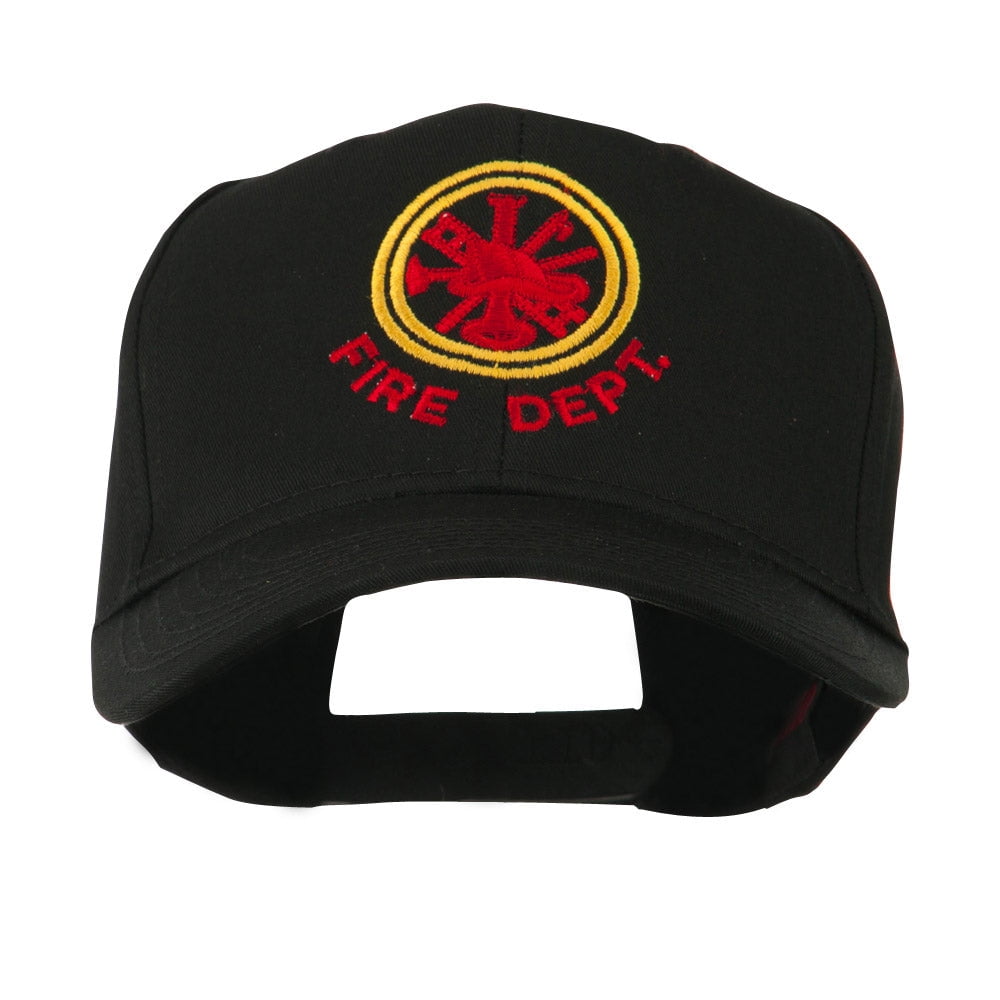 Fire Fighter Dept Symbol Embroidered Cap - Black OSFM - Walmart.com