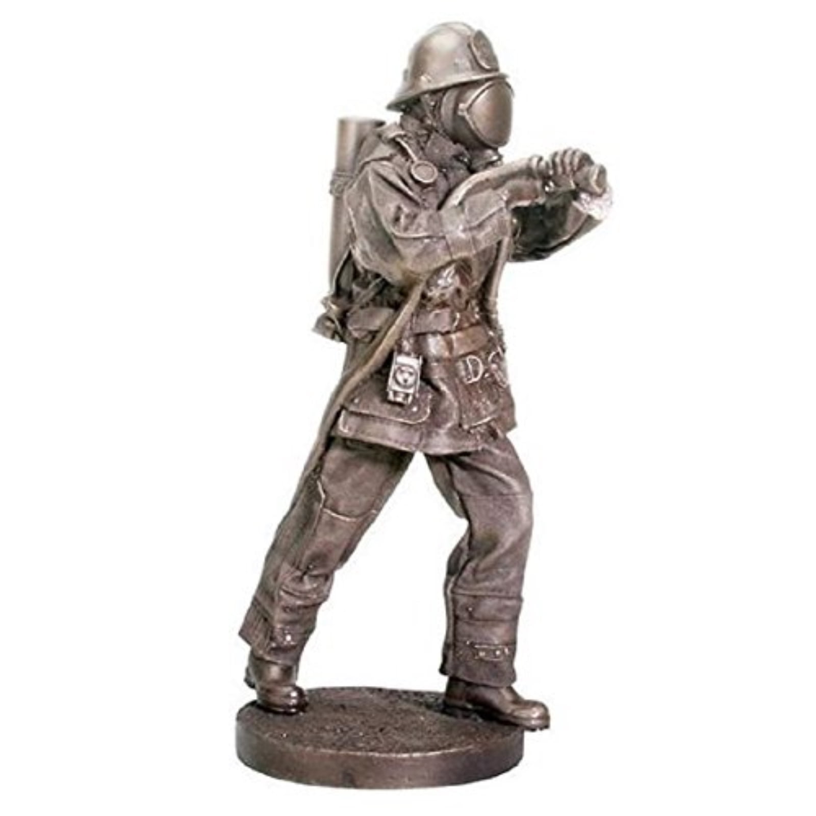 Fire Fighter with Hose Statue Figurine Firefighter Fireman Firemen Gift ...