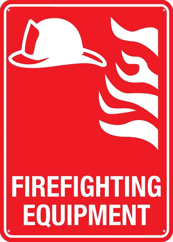 Fire Fighting Equipment Sign 8X12 Inch Rust Free Aluminum,Uv Ink ...