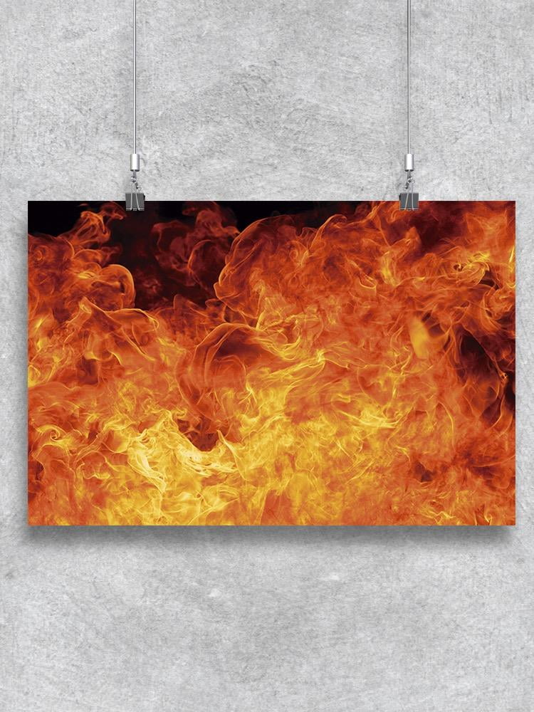 Fire Flame. Poster -Image by Shutterstock - Walmart.com