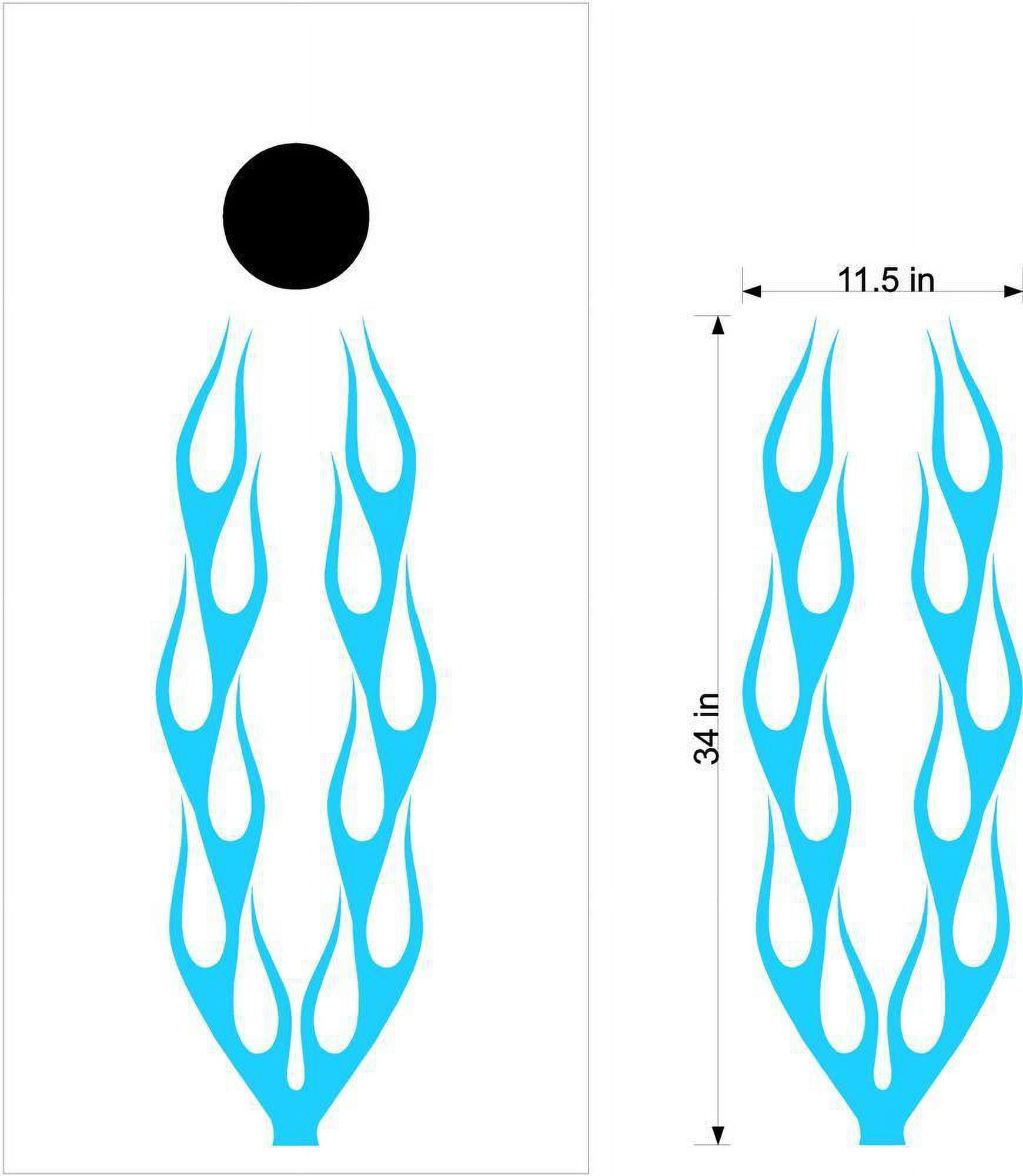 Fire Flames Cornhole Board Vinyl Decal Sticker FF25 - Walmart.com