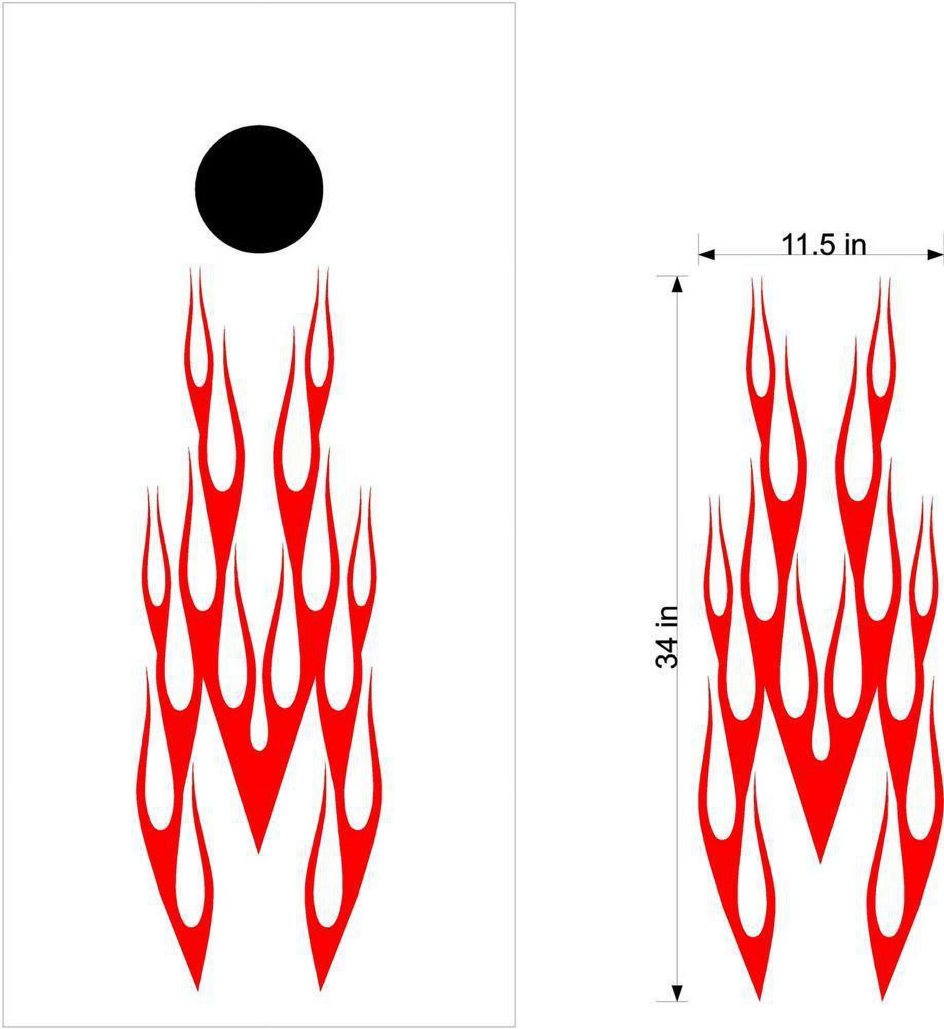 Fire Flames Cornhole Board Vinyl Decal Sticker FF26 - Walmart.com