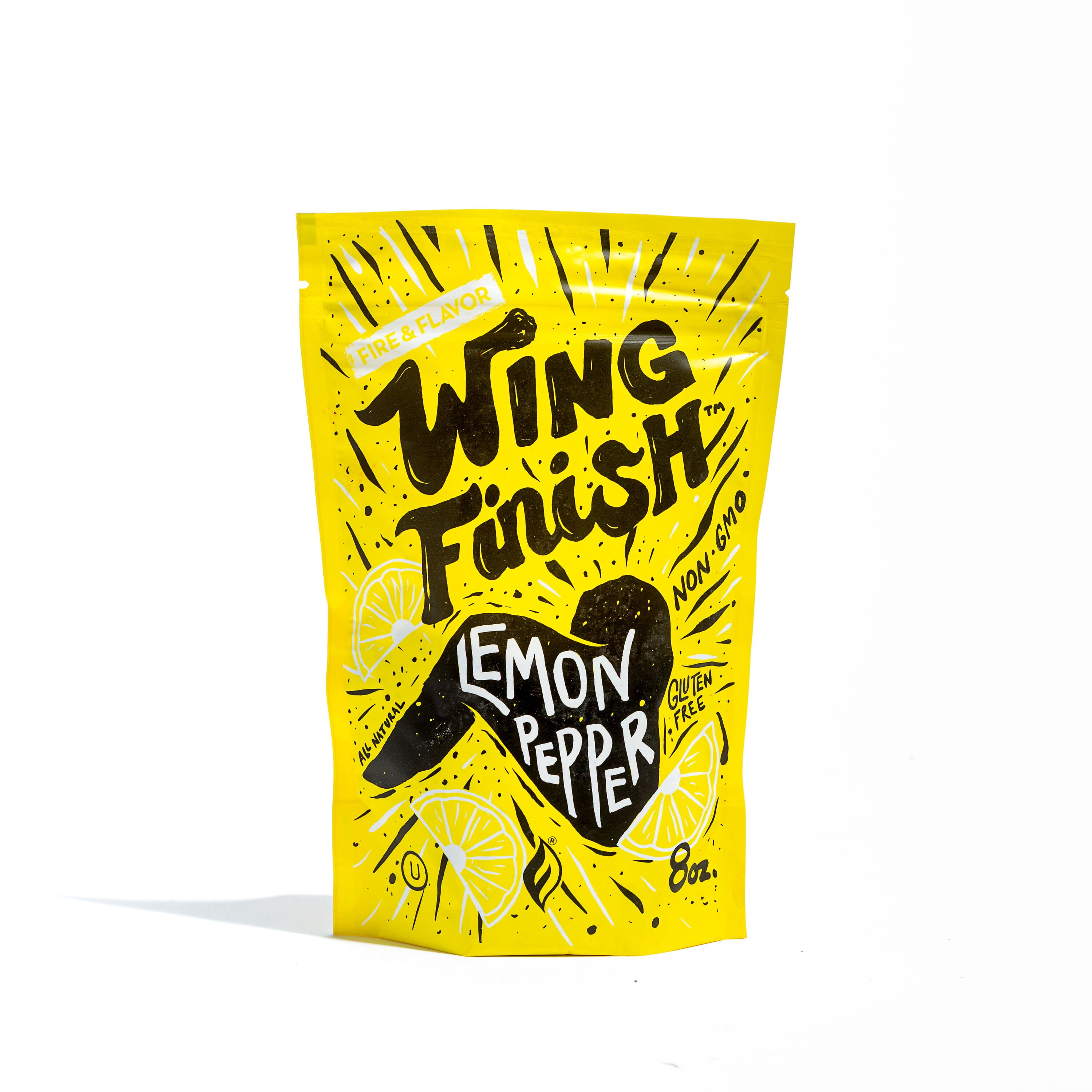 Fire & Flavor Wing Finish, All Natural, Lemon Pepper - Walmart.com