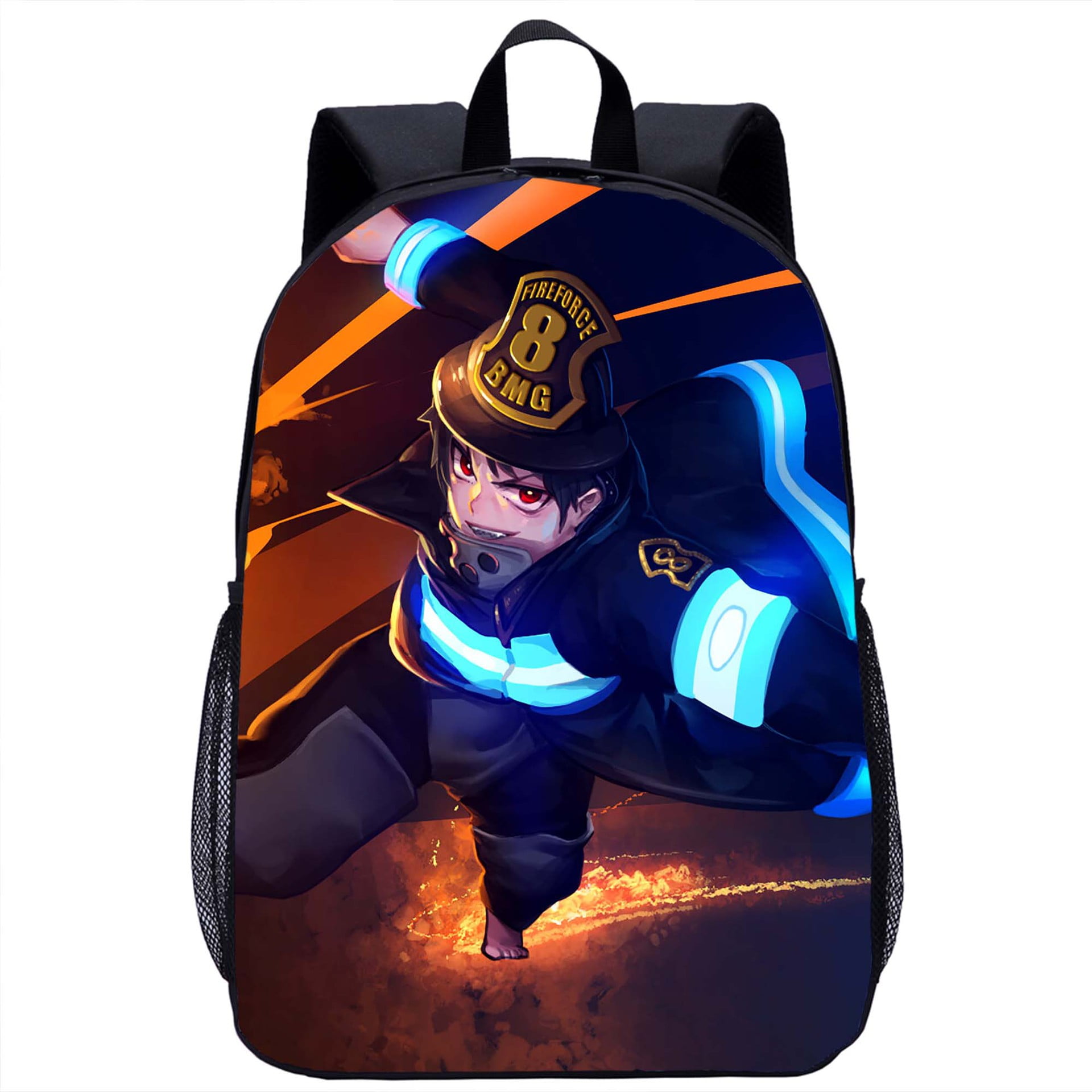 Fire Force Schoolbag 17-inch Large Capacity Backpack 3D Printed Anime ...