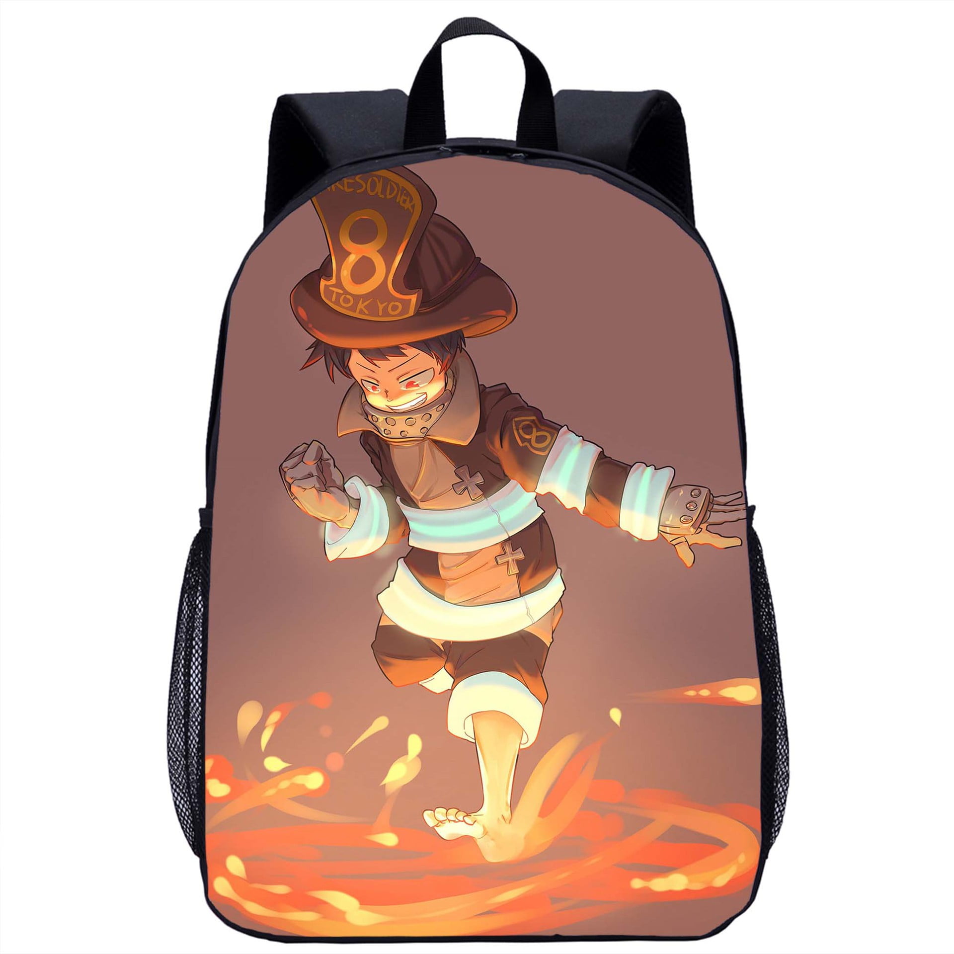 Fire Force Schoolbag 17-inch Large Capacity Backpack 3D Printed Anime ...