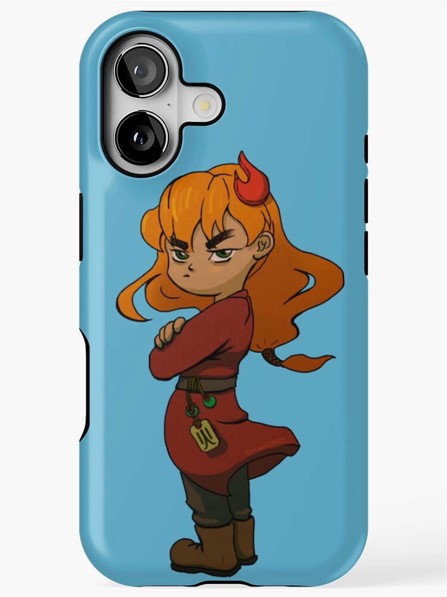 Fire Girl Surreal Fantasy Art Phone Case for iPhone 11 12 13 14 15 16 ...