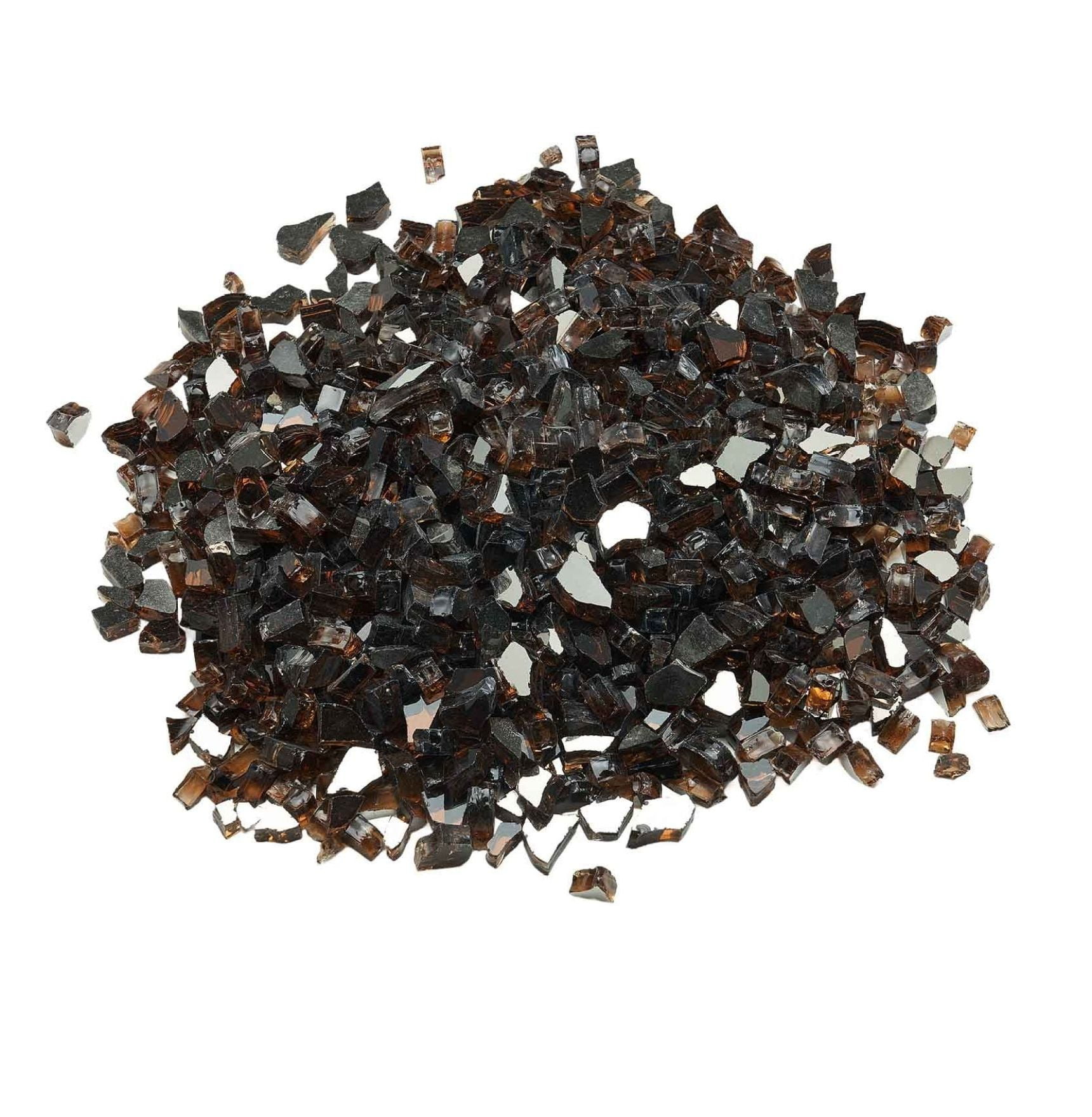 Fire Glass Rocks for Fire Pit - 20 LBS Copper 1/2 Inch - Fireplace ...