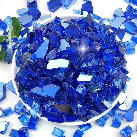Fire Glass for Propane Fire Pit, 1/2 Inch High Reflective Fireplace ...
