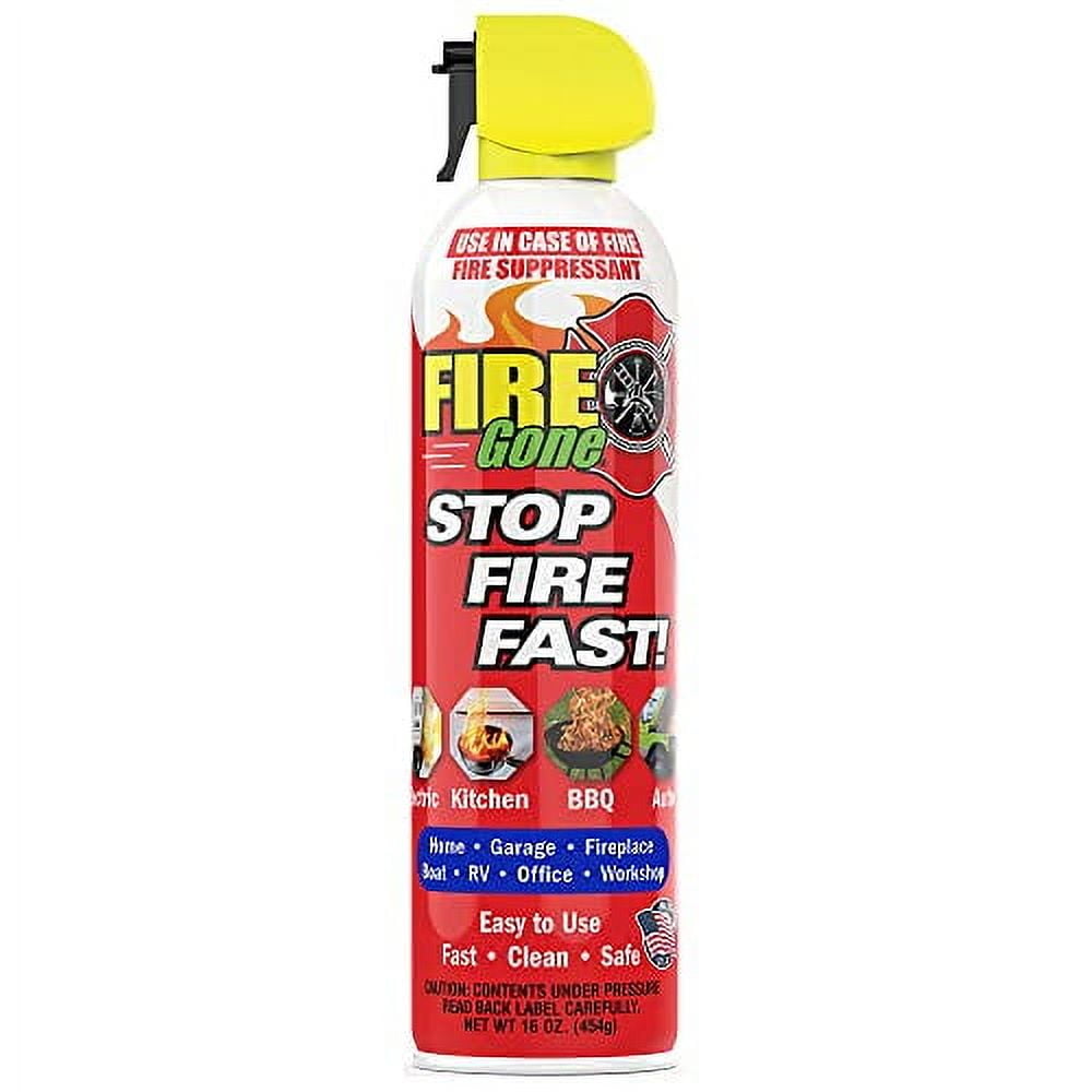 Fire Gone 5-in-1 Fire Extinguisher, Best Compact fire suppressant, for ...