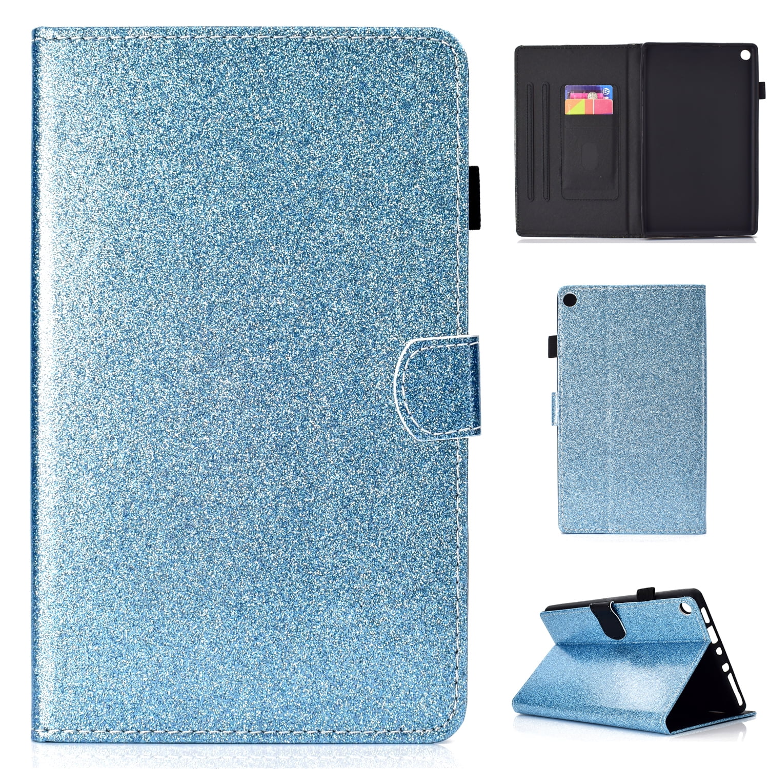 Fire HD 8 2018 2017 2016 Case Cover Glitter, Allytech Slim PU Leather ...