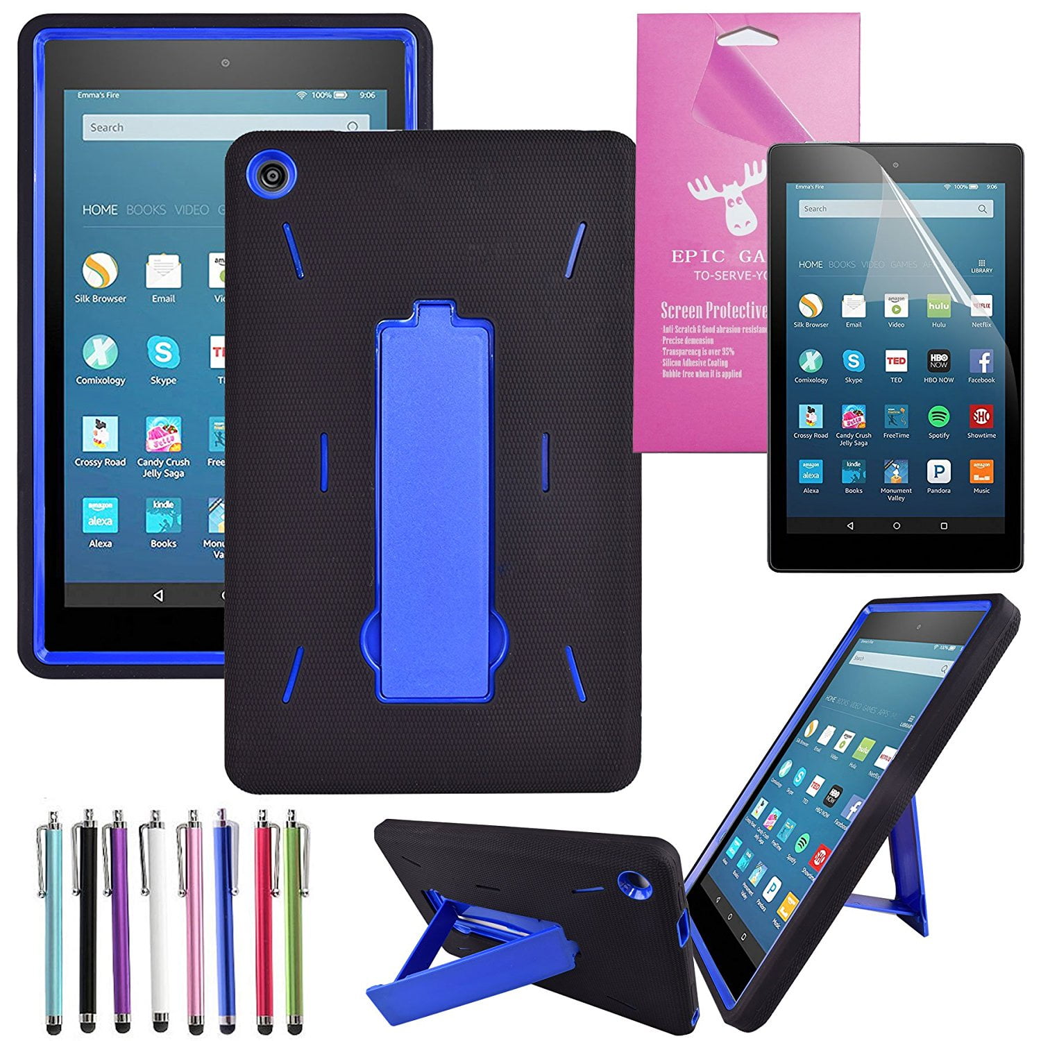 EpicGadget(TM) Fire HD 8" Case 2016, Kid-proof Full Body Cover with ...