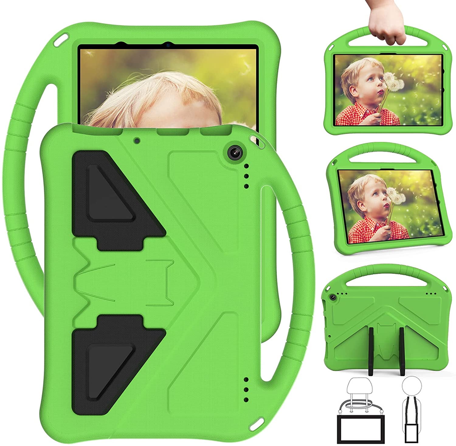 Fire Hd 10 Tablet Kids Case,Light Weight Shockproof Handle Stand Case ...