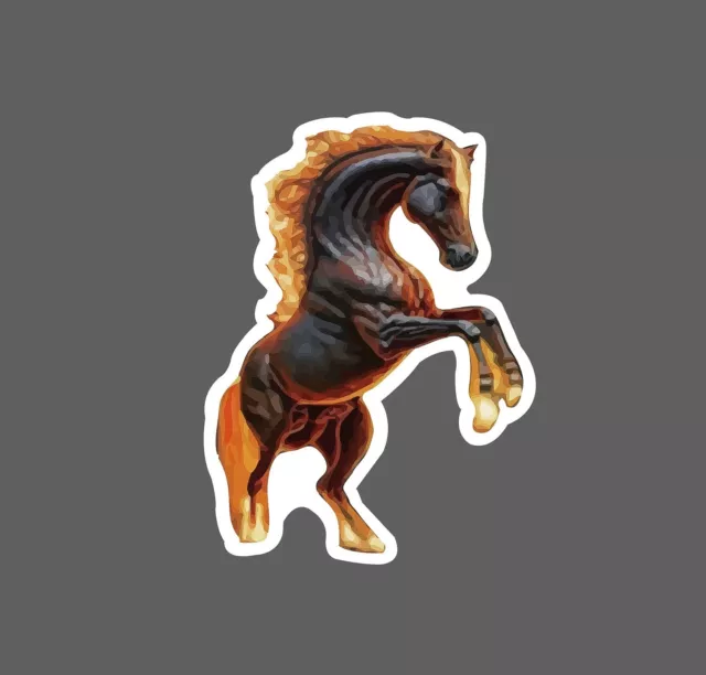 Fire Horse Sticker Neigh Waterproof Sticker Phone Decal Water Bottle ...