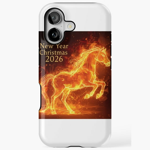 Fire Horse Symbol New Year 2026 Phone Case 17 16 15 14 13 12 11 Pro Max ...