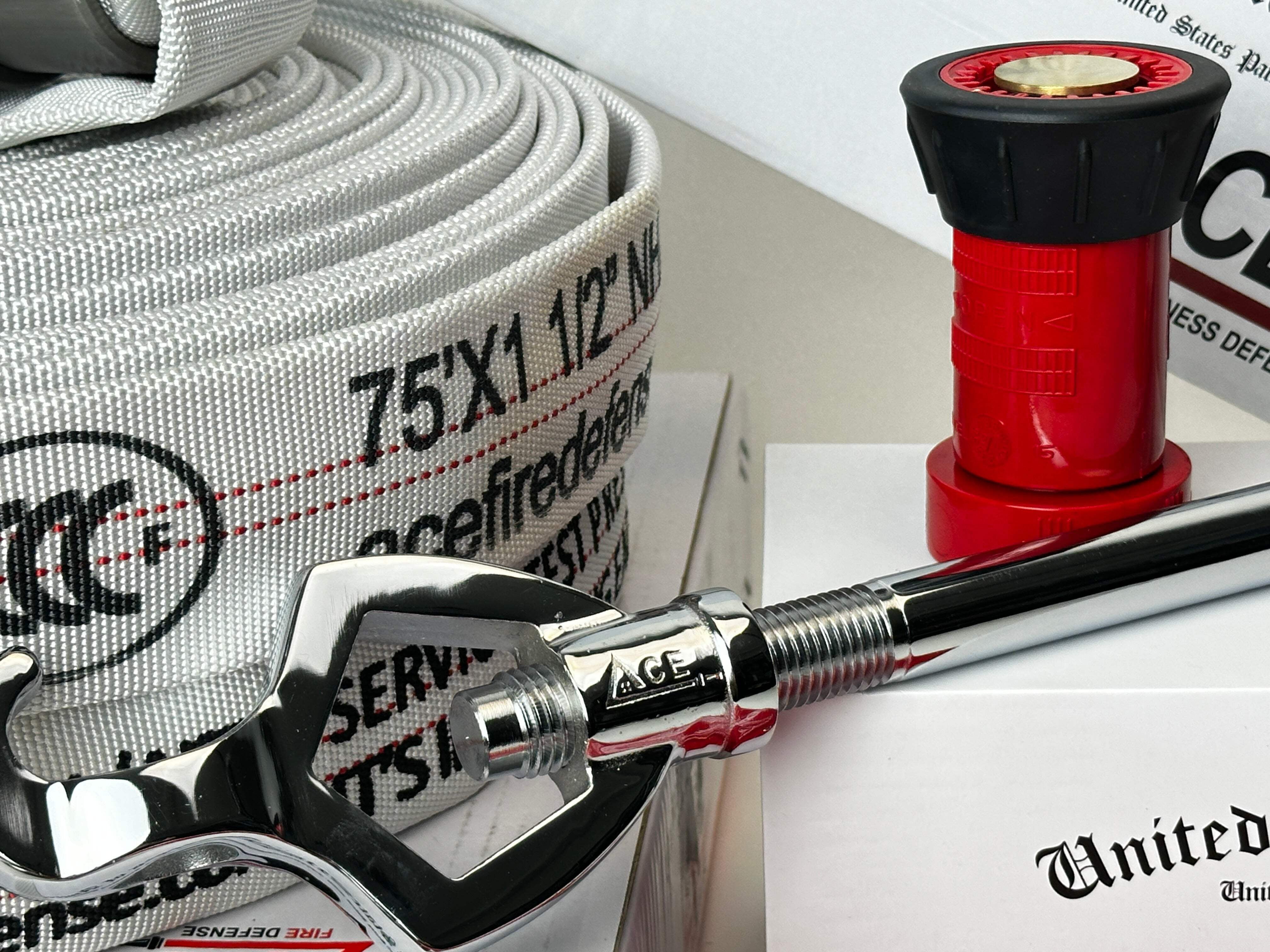Fire Hose (2 pack) Bundle with Fire Hydrant Connector includes hydrant ...