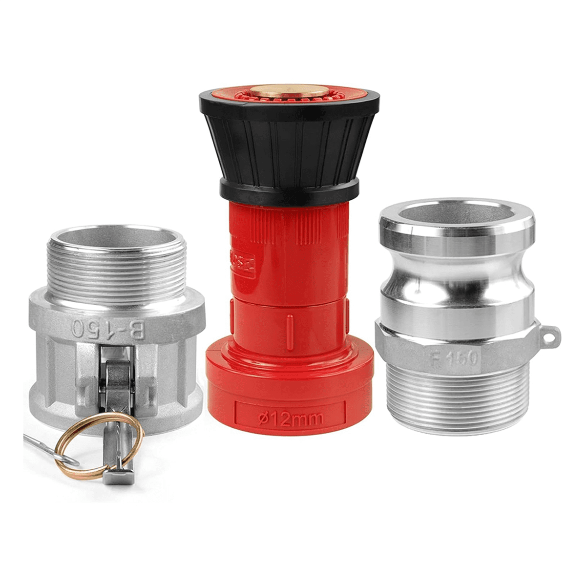 Fire Hose Nozzle,1-1/2inch NPSH HeavyDuty Industrial Fire Hose Constant ...