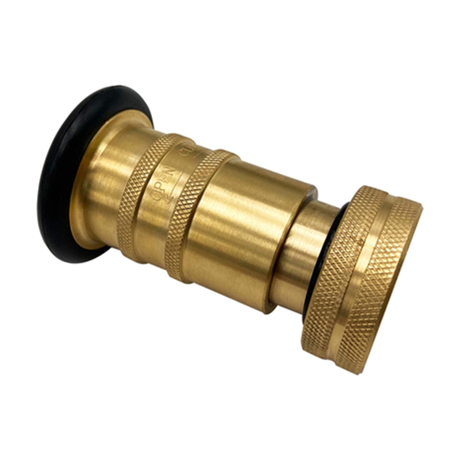 Fire Hose Nozzle Brass Fire Equipment Spray Jet Fog (1.5" NPT/NPSH ...