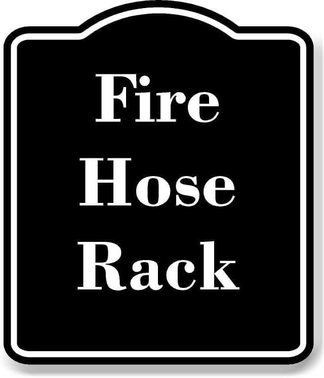 Fire Hose Rack BLACK Aluminum Composite Sign 20''x24'' - Walmart.com