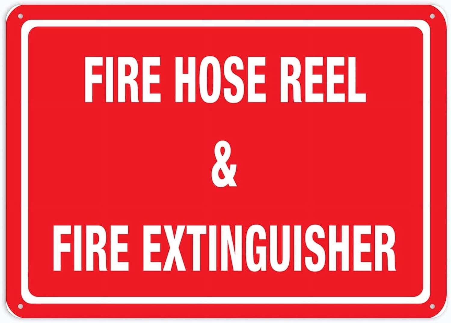 Fire Hose Reel Fire Extinguisher Sign Outdoor, Uv Printed Rust Free ...