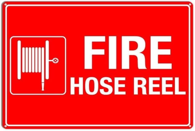 Fire Hose Reel Sign - Caution Safety Signs, Aluminum Warning Signs ...