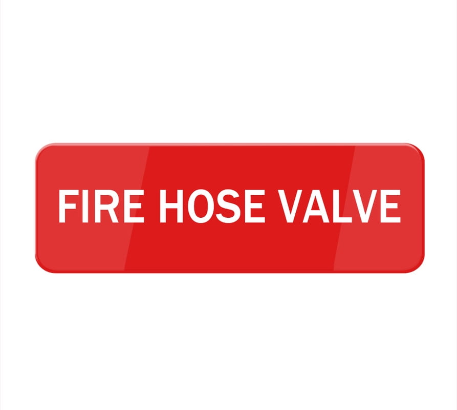 Fire Hose Valve Sign For House, Strong Self-Adhesive Signs For Home, 10 ...