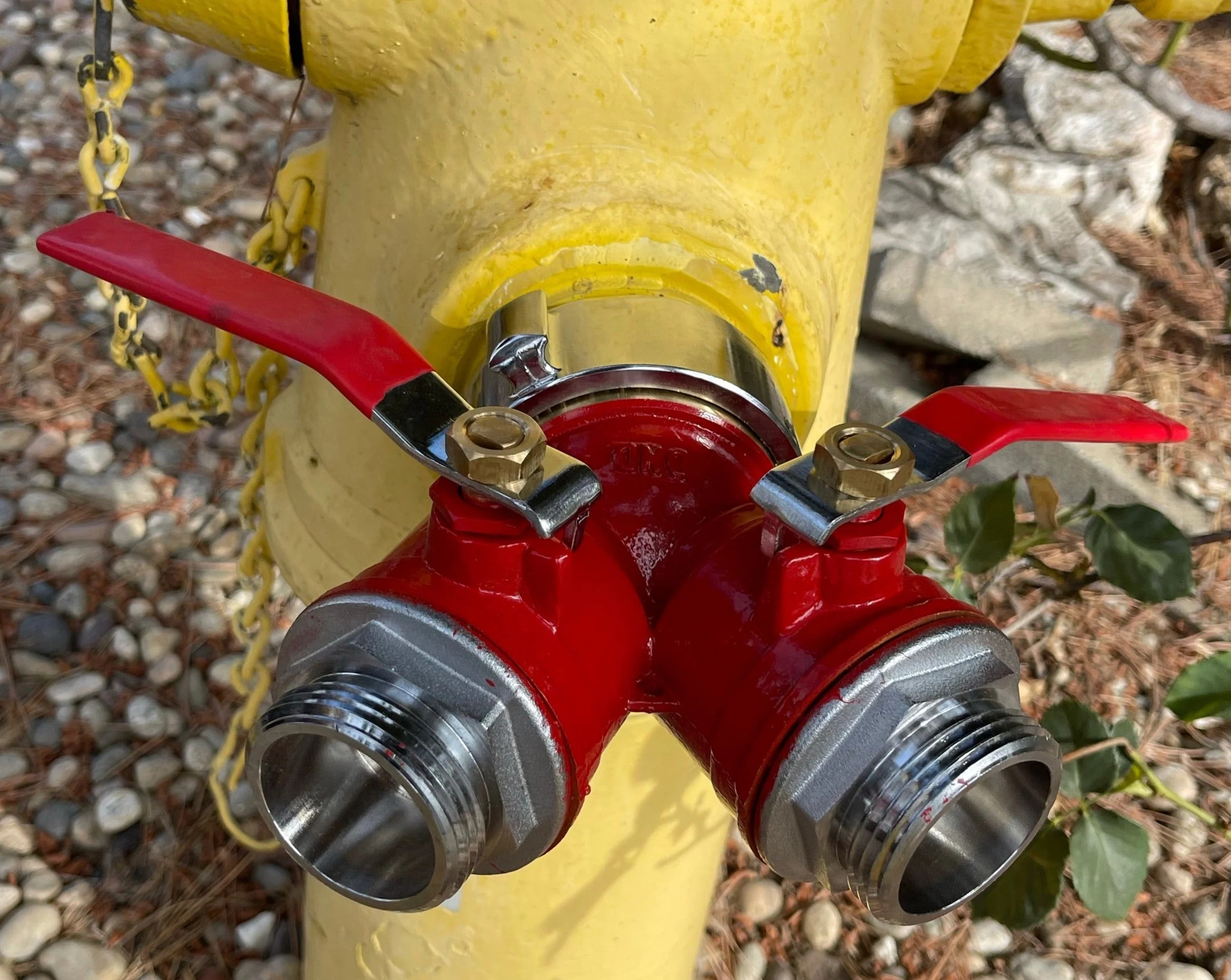 Fire Hydrant/Hose Splitter Valve, Brass-Gated WYE - Walmart.com