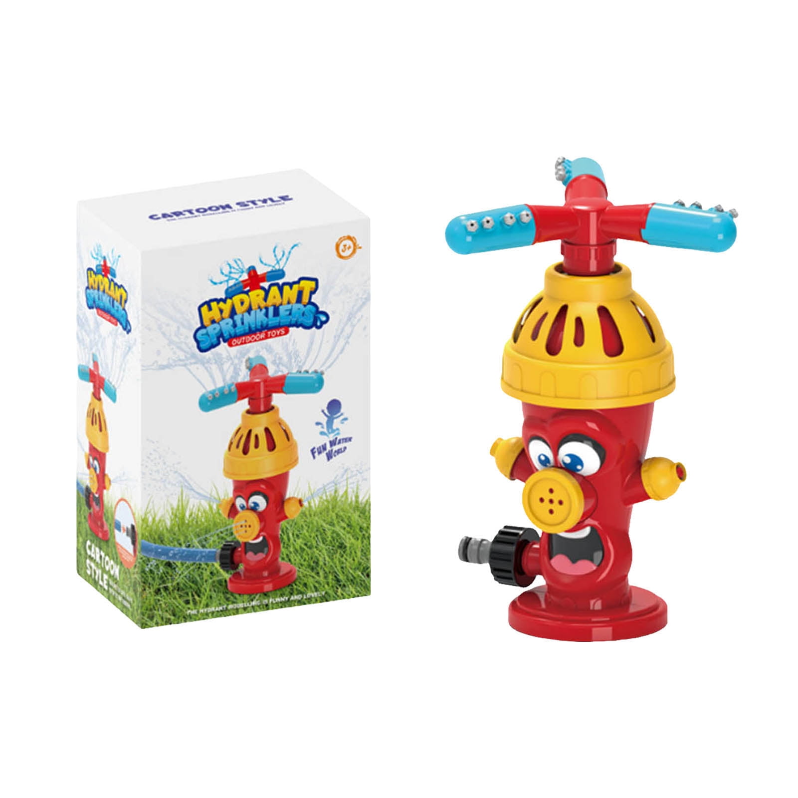 Fire Hydrant Water Sprinkler for Kids - Water Sprinklers Outdoor Toy ...