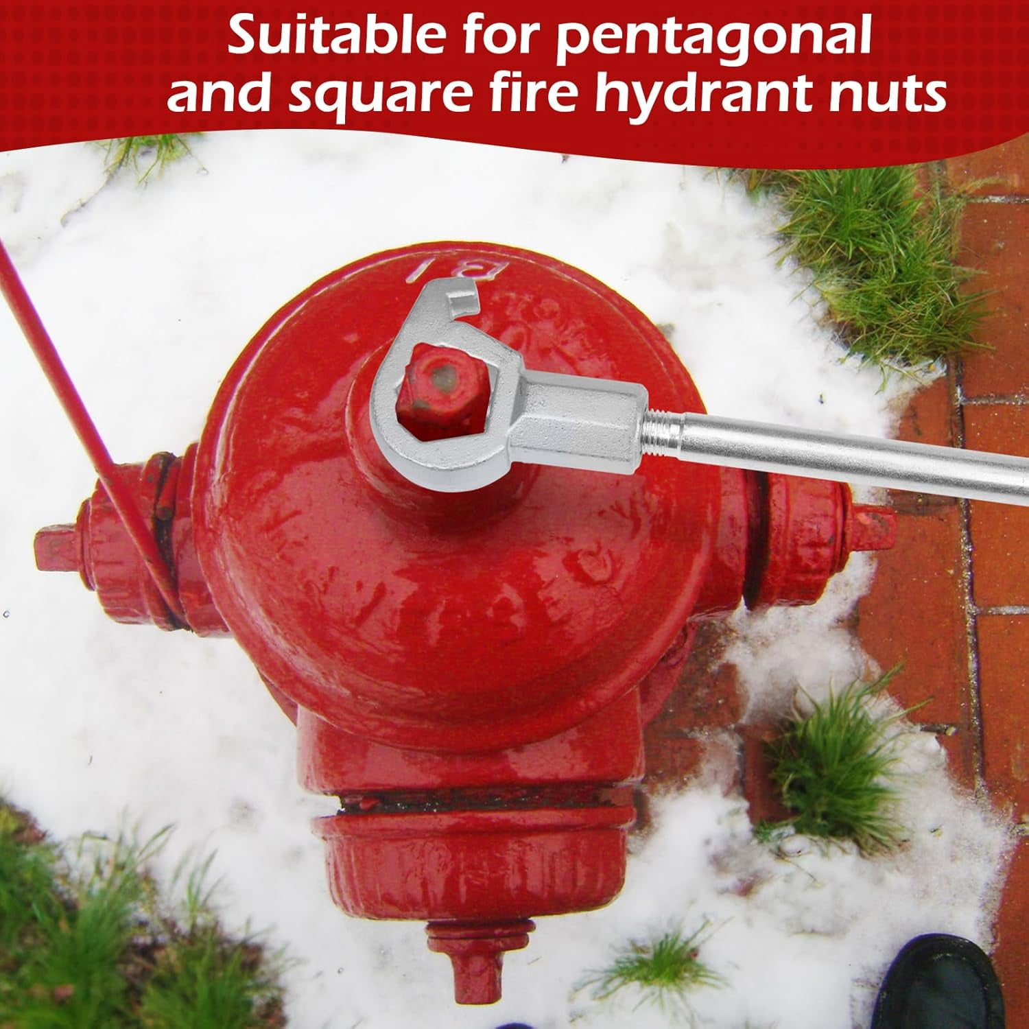Fire Hydrant Wrench, Heavy Duty Adjustable Hydrant Wrench for Loosening ...