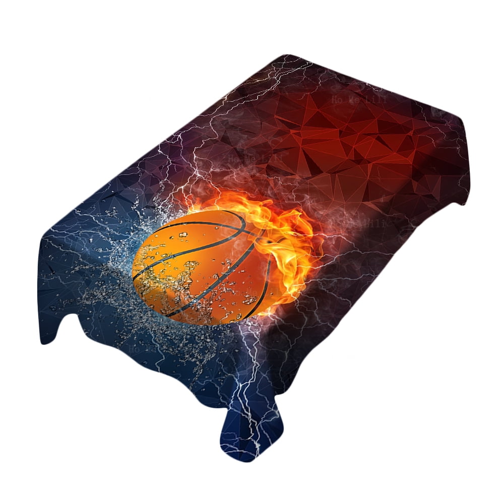Fire Ice Flame Intense Basketball Breaks Through The Violent Splinters ...