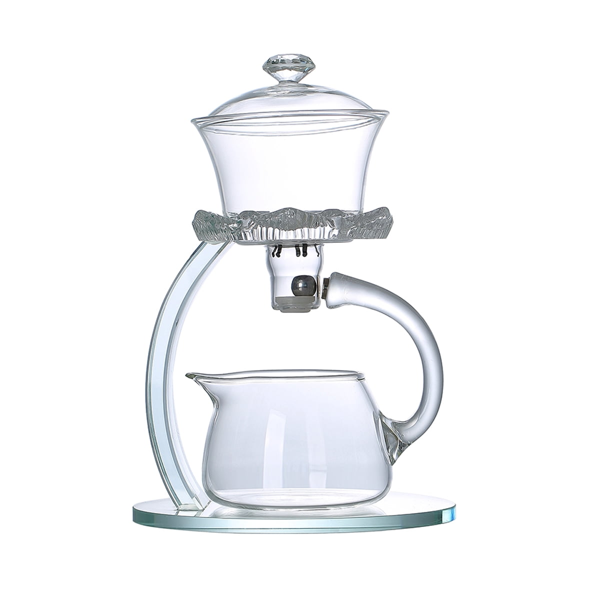Fire Kirin High Borosilicate Glass Transparent Simple Lotus Teapot For ...
