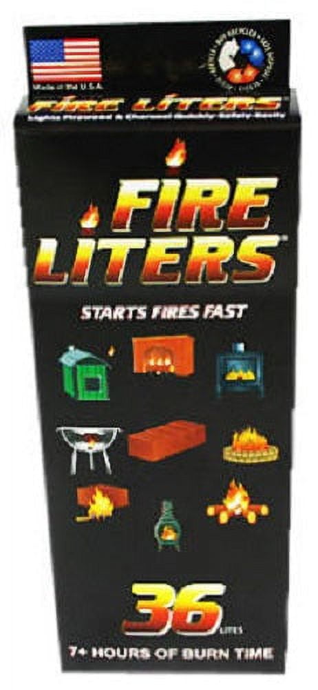Fire Liters 10836 36-Pack Of Fire Lighter Starter Cubes - Quantity of 4 ...