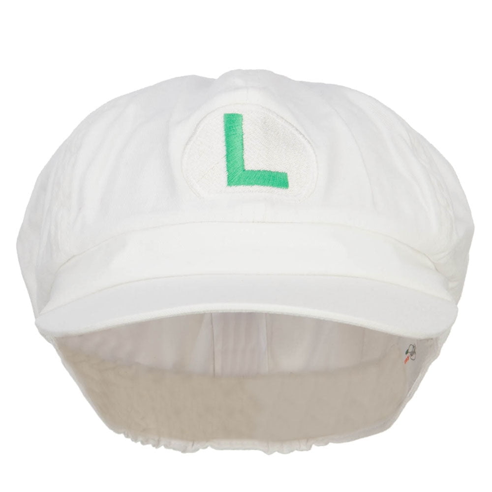 Fire Mario Luigi Embroidered Newsboy Cap - Lime M-L - Walmart.com