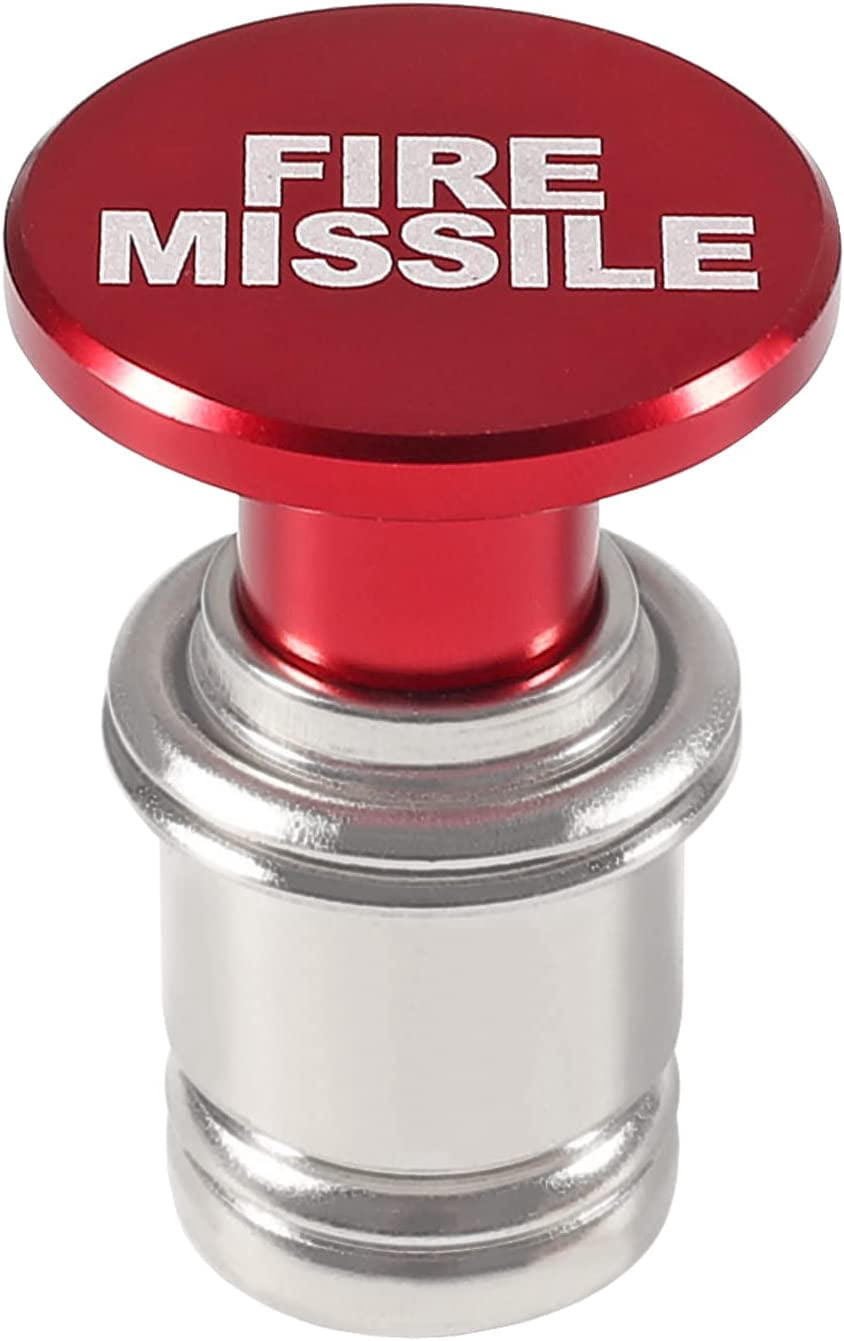 Fire Missiles Button Car Cigarette Lighter, Anodized Aluminum Universal ...