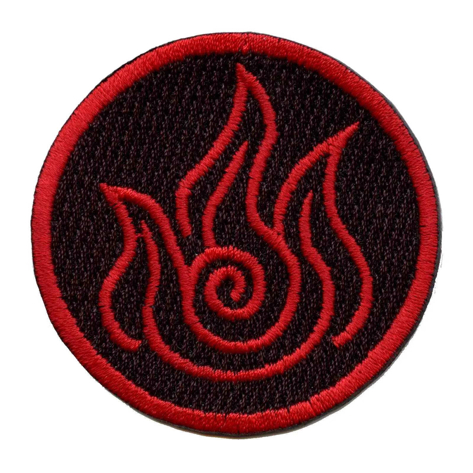 Fire Nation Symbol Round Embroidered Iron On Patch - Walmart.com