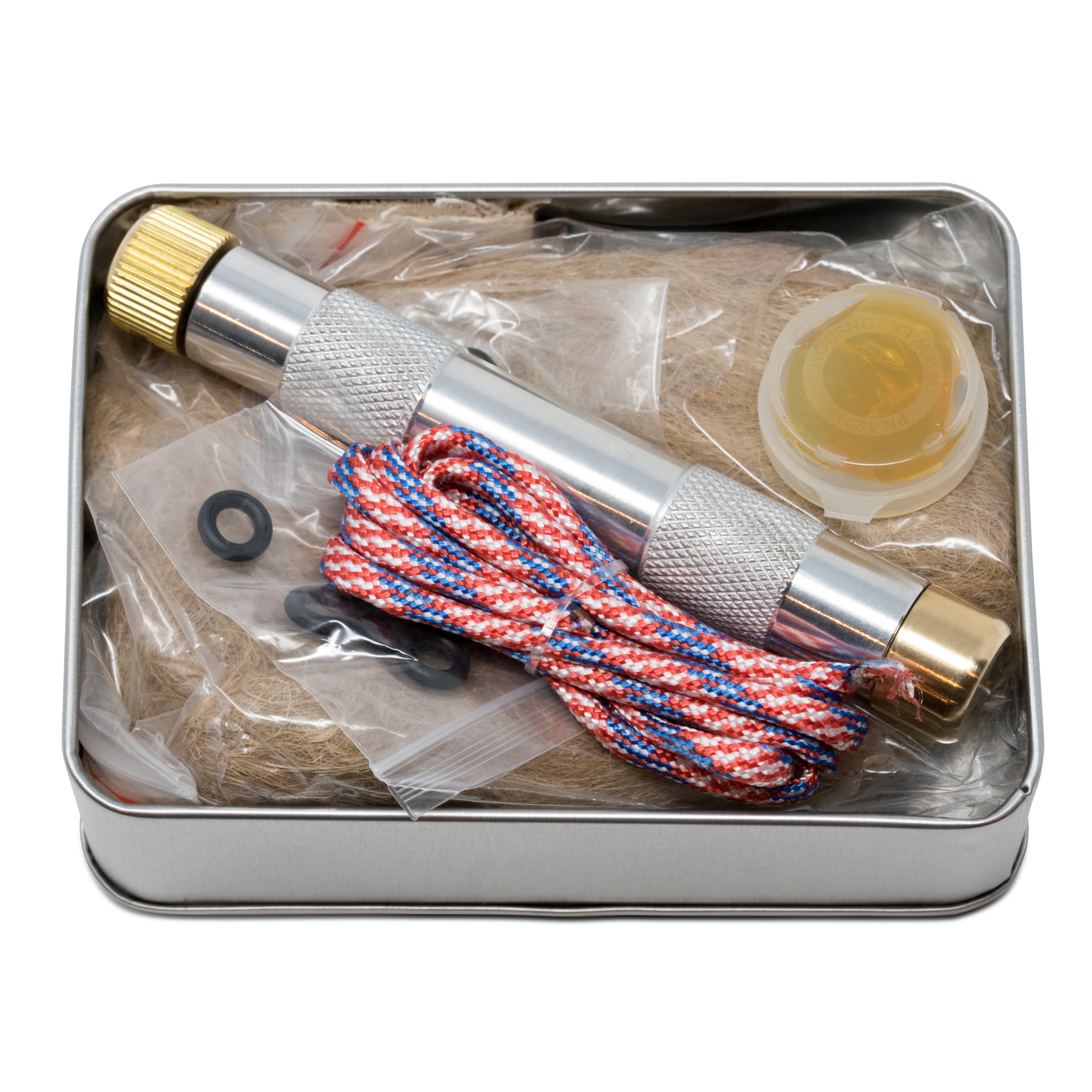 Fire Piston Kit- Firestarter Kit with Char Cloth, Cord, and Tinder ...