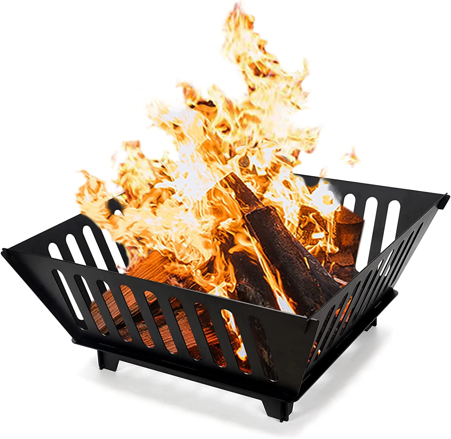 Fire Pit 25 Inch Outdoor Outside Wood Burning Portable Firepit Log ...