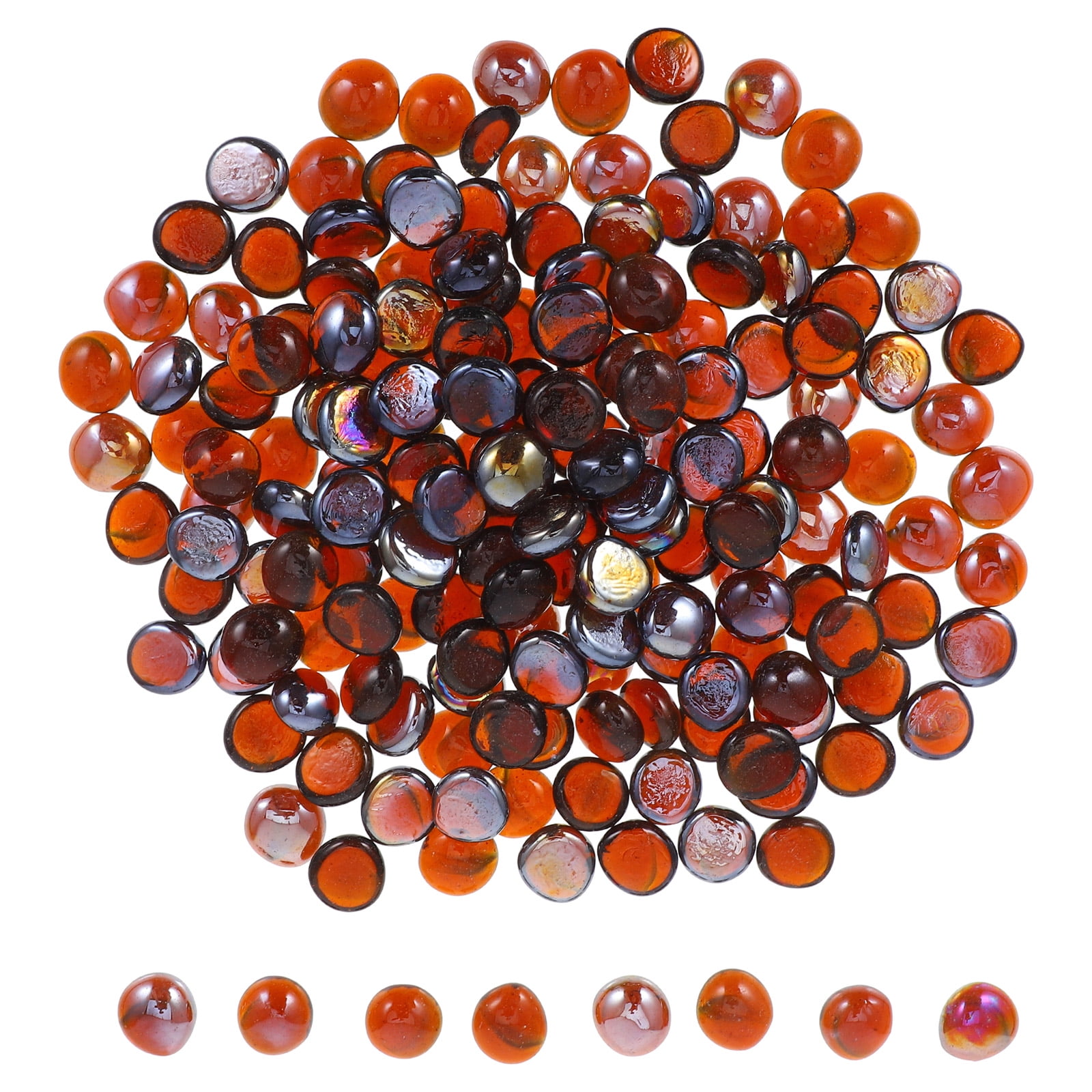 Fire Pit Beads Fire Pit Rocks Brazier Decorative Flat Beads 1.8X0.5cm ...