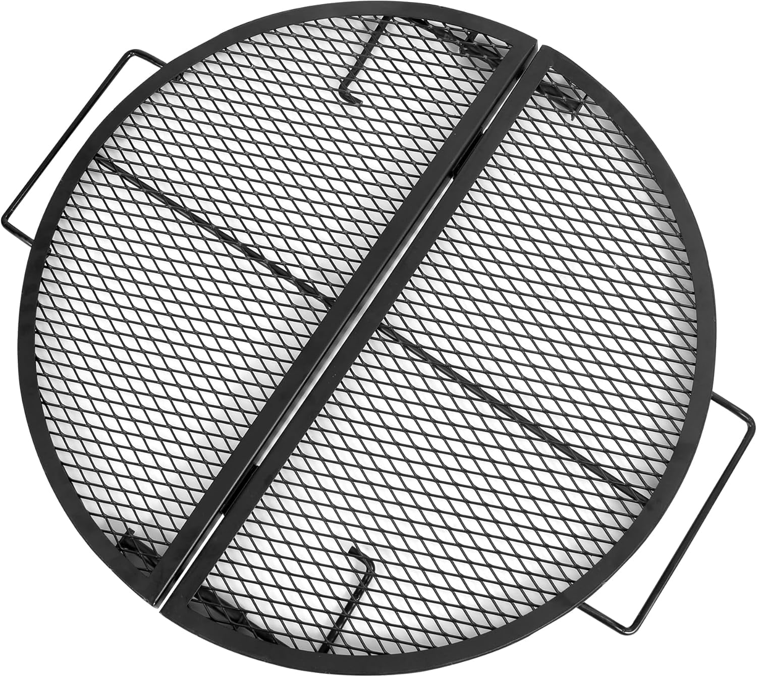 Fire Pit Cooking Grill Grates Portable, Heavy Duty Folding Round ...