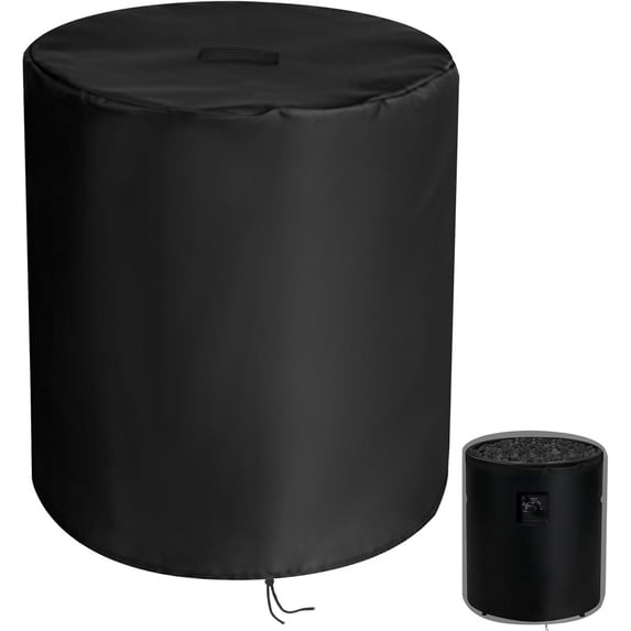 Fire Pit Cover, 24inch Round Fire Pit Cover for Outdoors Gas Firepit ...