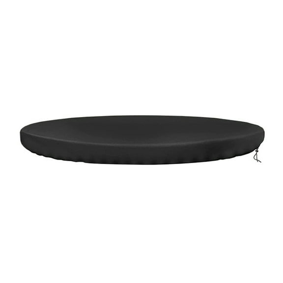 Black Round Fire Pit Cover Outdoor Fire Pit Cover Round with Drawstring ...