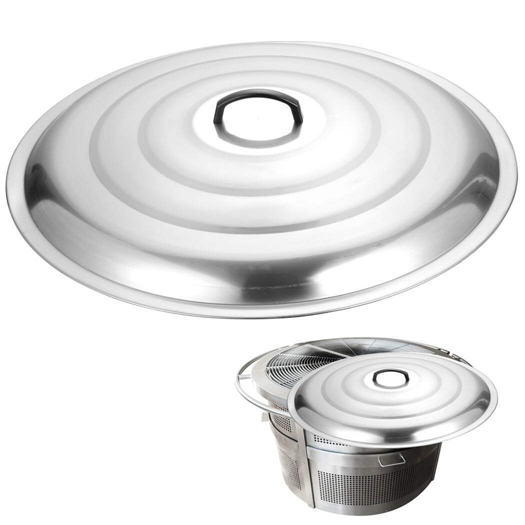 Fire Pit Cover Lid, 27.6" Portable Fire Pit Cover with Handle ...