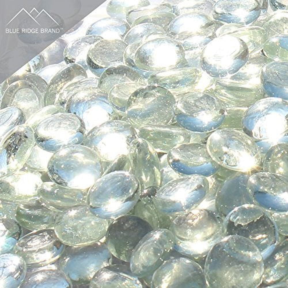 Fire Pit Glass - Crystal Clear Reflective Fire Glass Beads 3/4 ...